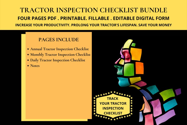 Tractor Daily Inspection Checklist Preventative Maintenance Checklist ...
