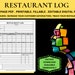 Restaurant Logbook Book Template Format Restaurant Manager Daily Report ...