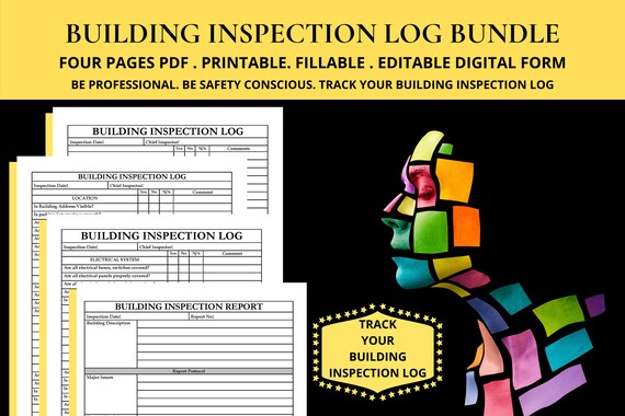 Annual Building Inspection Log List Form Template Apartment | Etsy