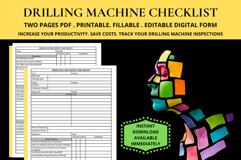 Drilling Machine Checklist Drilling Rig Safety Inspection Check ...