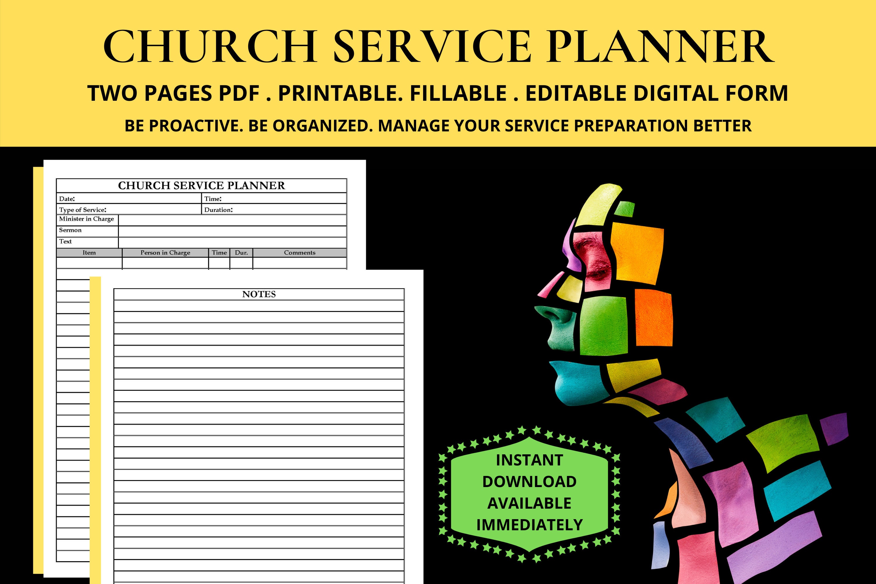 Kerkdienstplanner Serviceplanner Kerkkerkdienstboek - Etsy Nederland