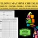 Welding Machine Checklist Welding Machine Daily Inspection Checklist ...
