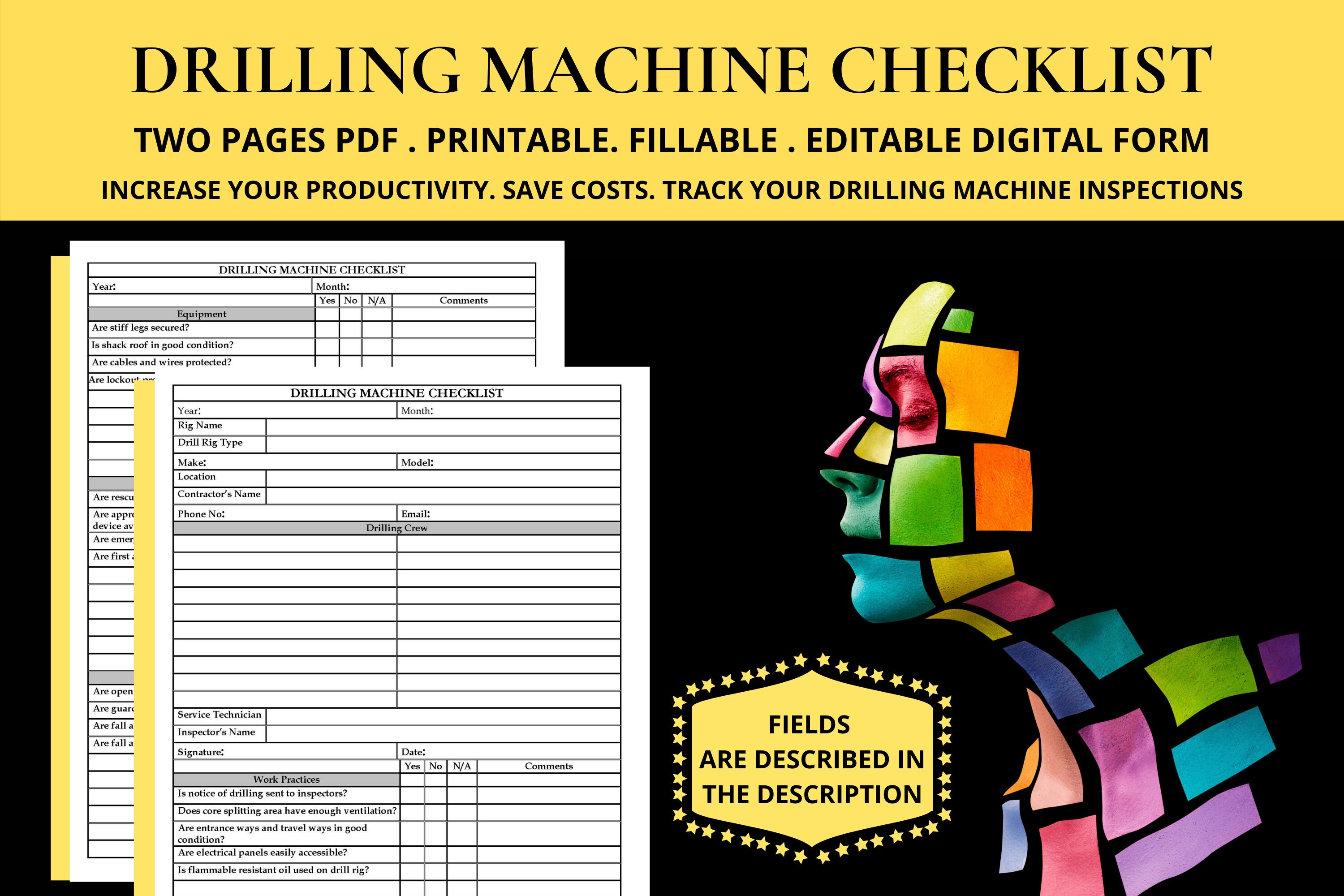 Drilling Machine Checklist Drilling Rig Safety Inspection Check ...