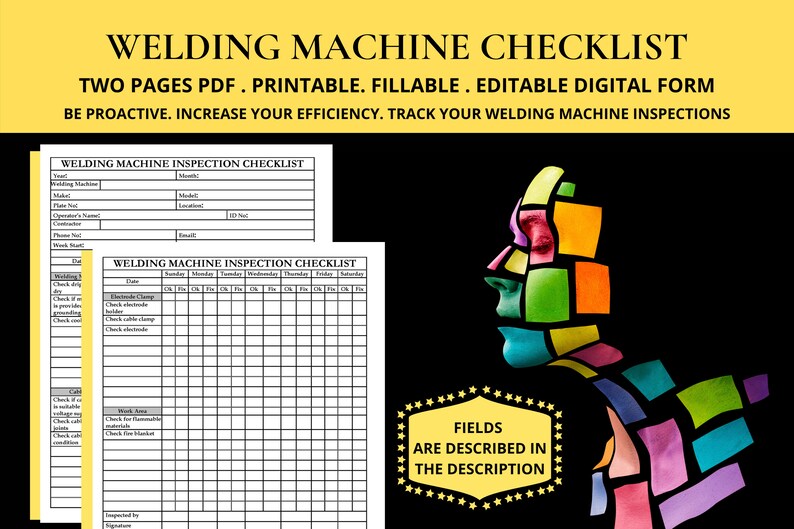 Welding Machine Checklist Welding Machine Daily Inspection Checklist ...