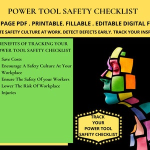 Power Tools Safety Check & Maintenance Log Hand Tools Inspection ...