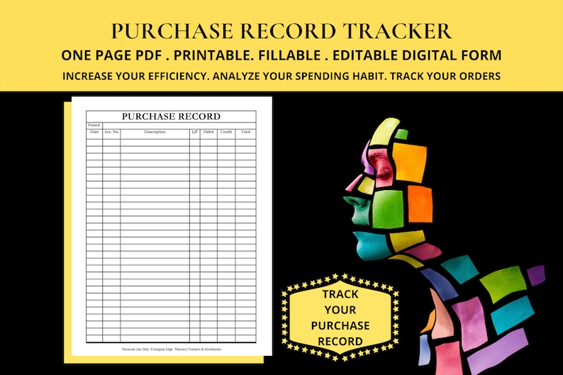 Purchase Record Book Template Purchases Day Book Purchase Book Records ...