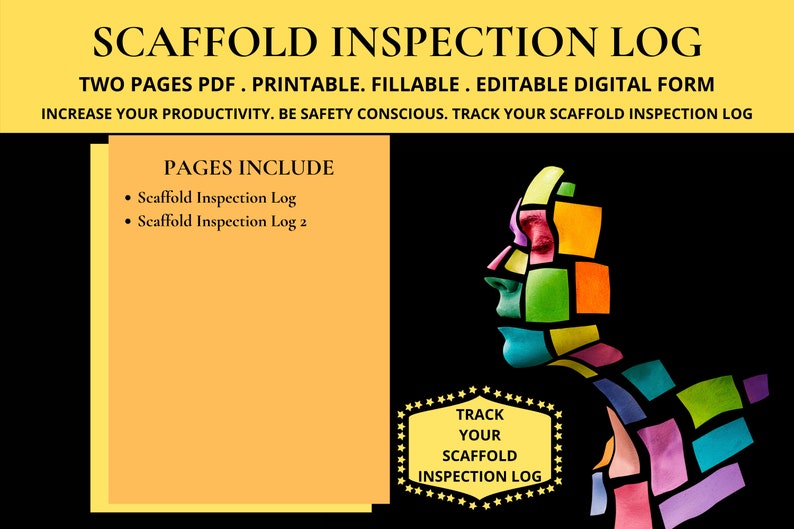 Buy Scaffold Inspection Register Template Checklist Scaffolding ...