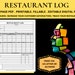 Restaurant Logbook Book Template Format Restaurant Manager Daily Report ...