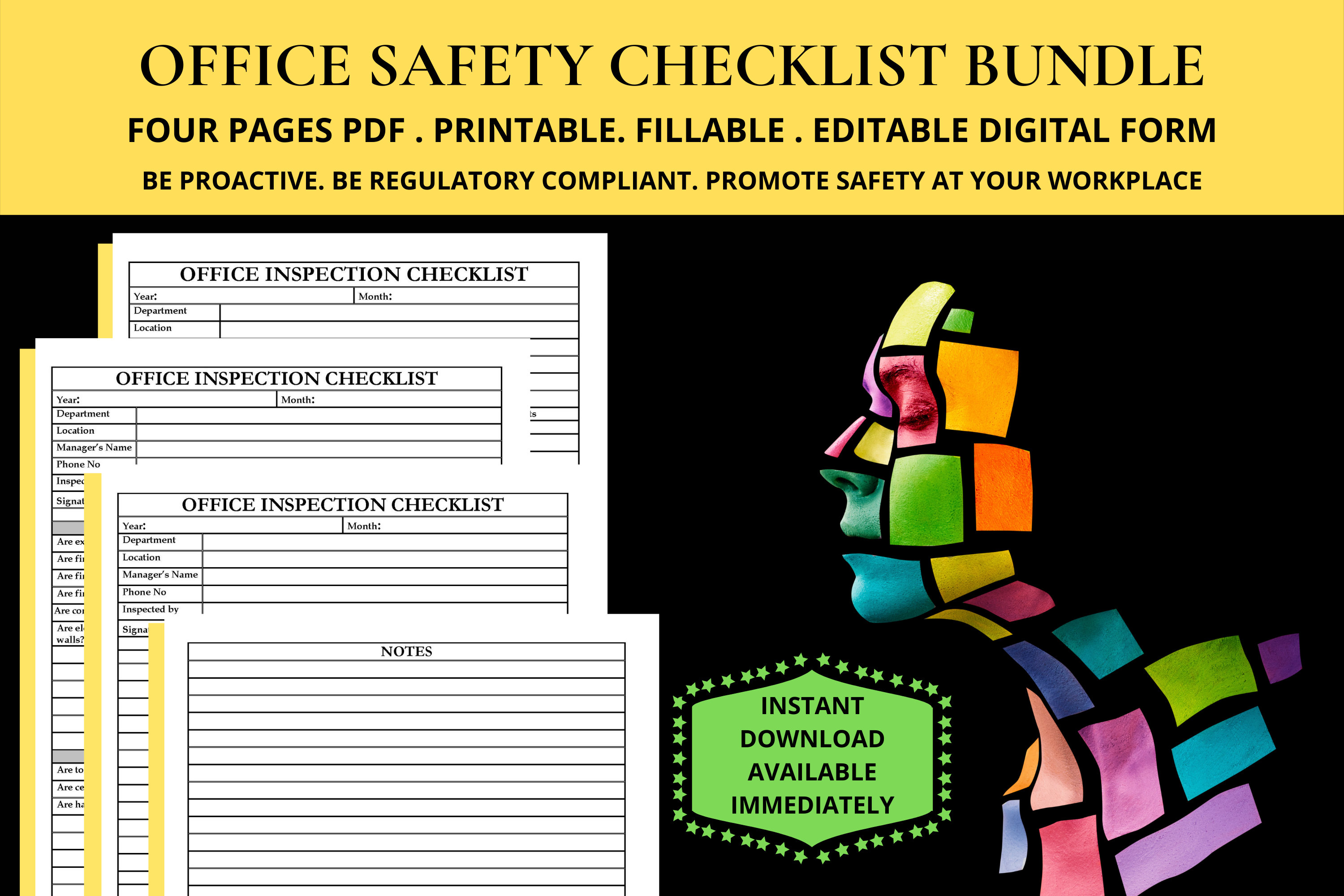 Office Health and Safety Inspection Checklist Office Building ...