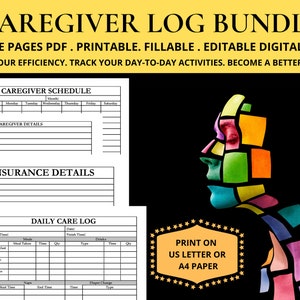 Caregiver Log Book A Daily Record Caregiver Schedule Template Caregiver ...