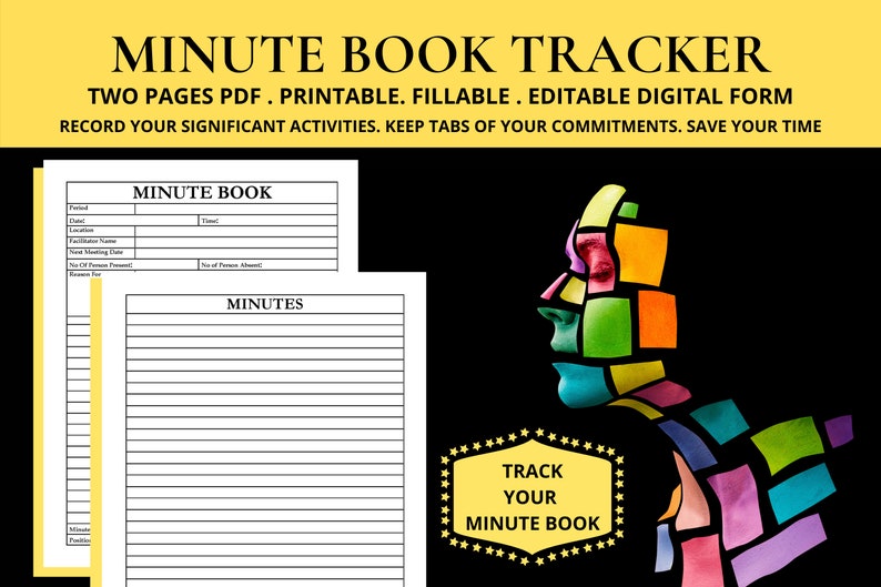 Corporate Minutes Record Keeping Book Template Board Meeting Minutes ...