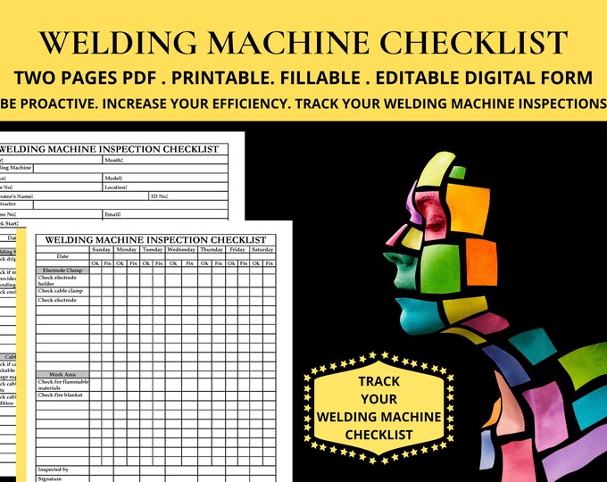 Welding Machine Checklist Welding Machine Daily Inspection Checklist ...