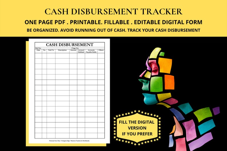 Cash Disbursement Journal Template Cash Disbursement Book Format ...