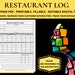 Restaurant Logbook Book Template Format Restaurant Manager Daily Report ...