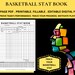 Basketball Stat Book Basketball Player Log College Basketball Stat ...