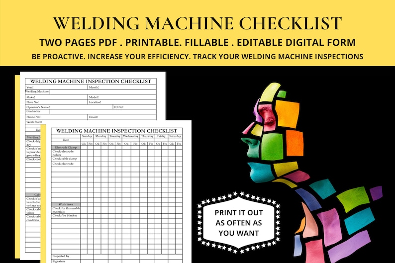 Welding Machine Checklist Welding Machine Daily Inspection Checklist ...