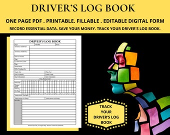 Driver Log Book - Etsy