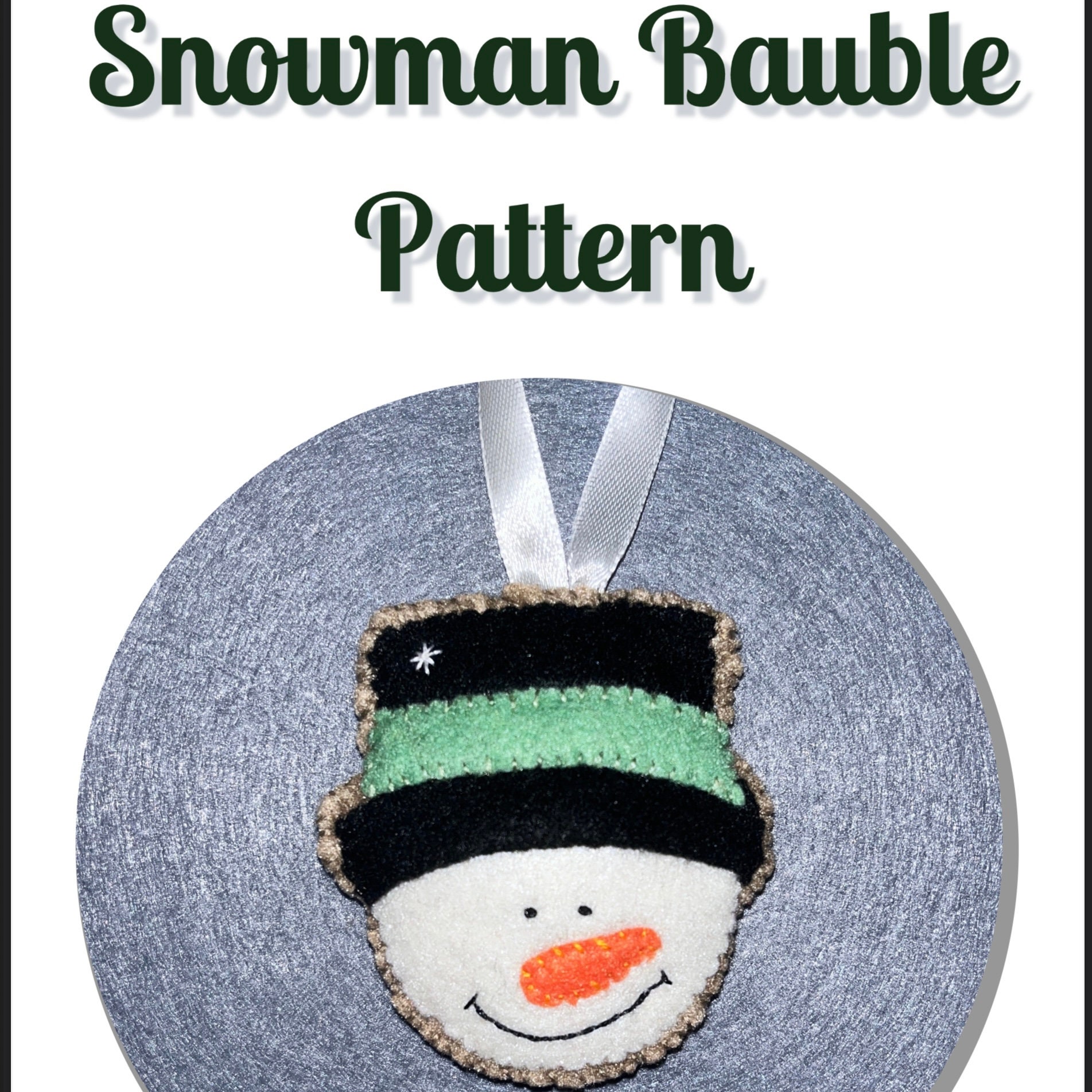 Snowman Pattern, Pdf Pattern, Felt Pattern, Diy Pattern, Christmas ...