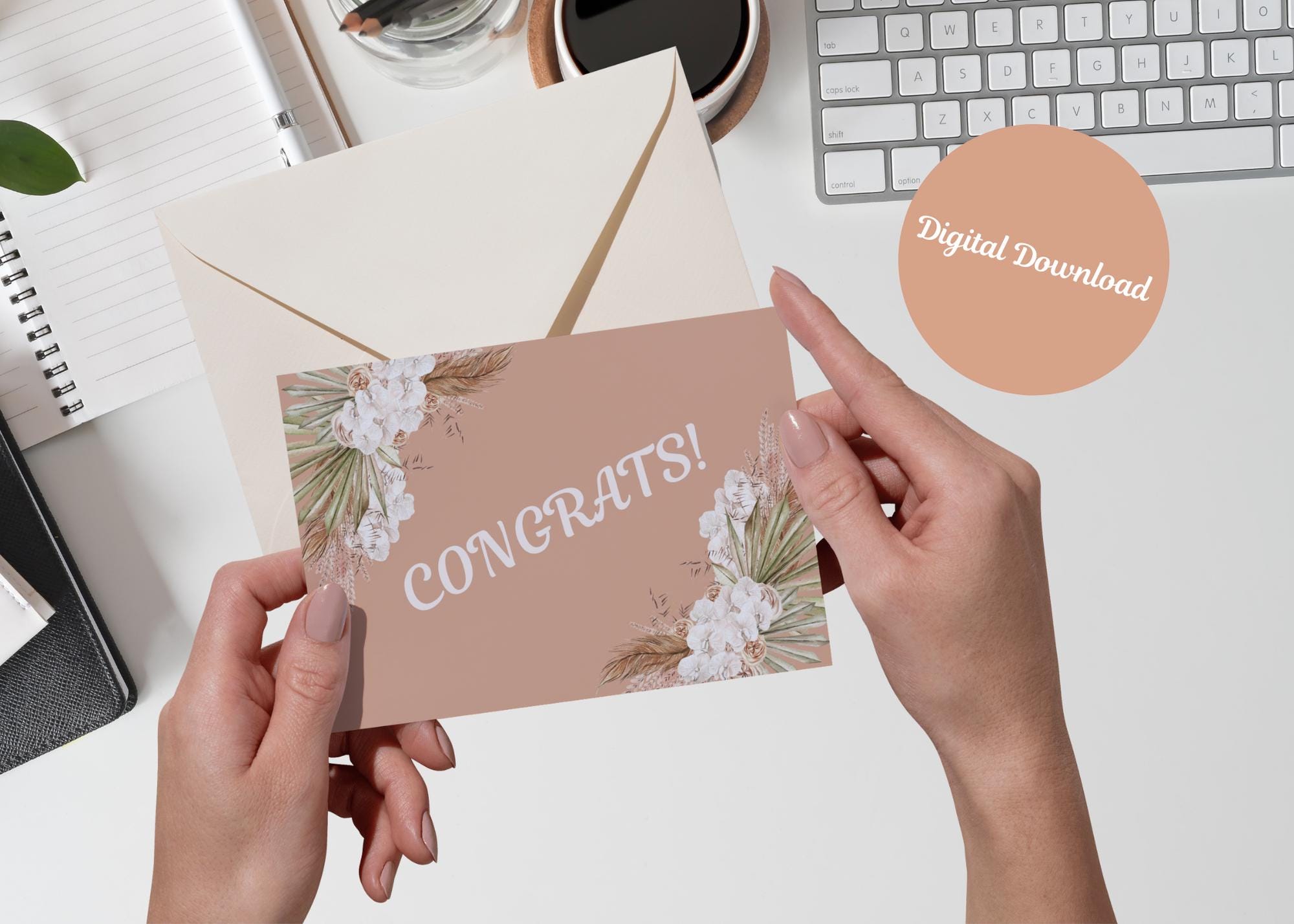 Printable Congrats! Card - Etsy