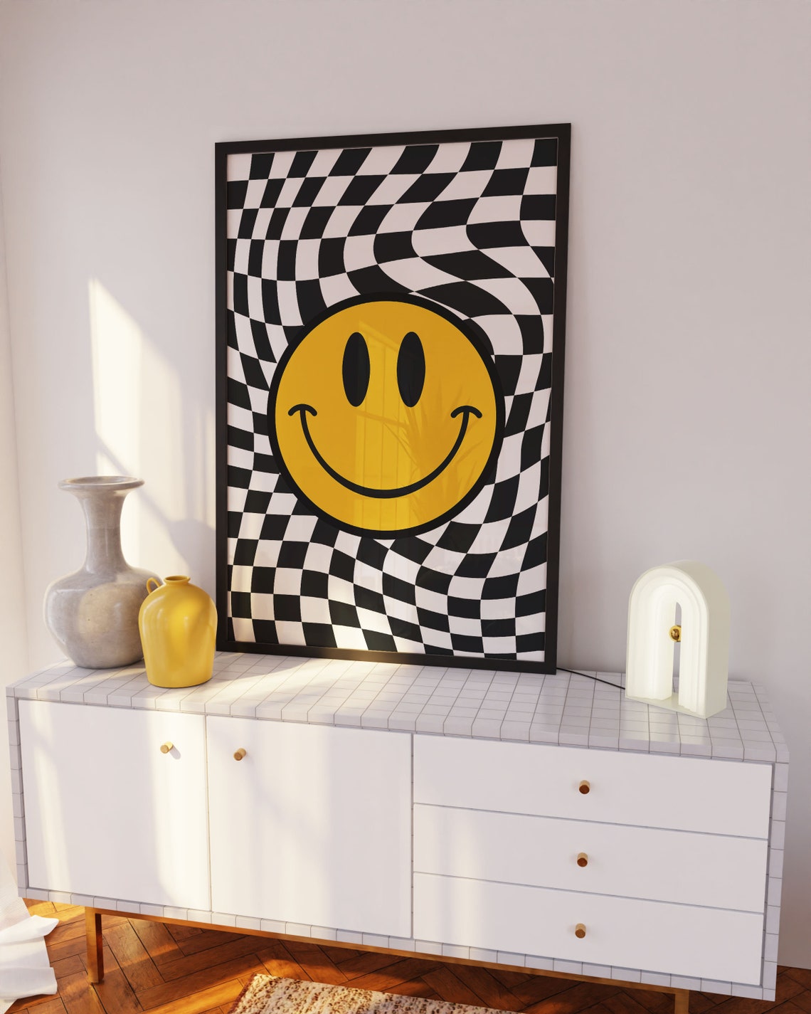 Smiley Face Art Prints Gallery Aesthetic Room Decor Set of 3 - Etsy
