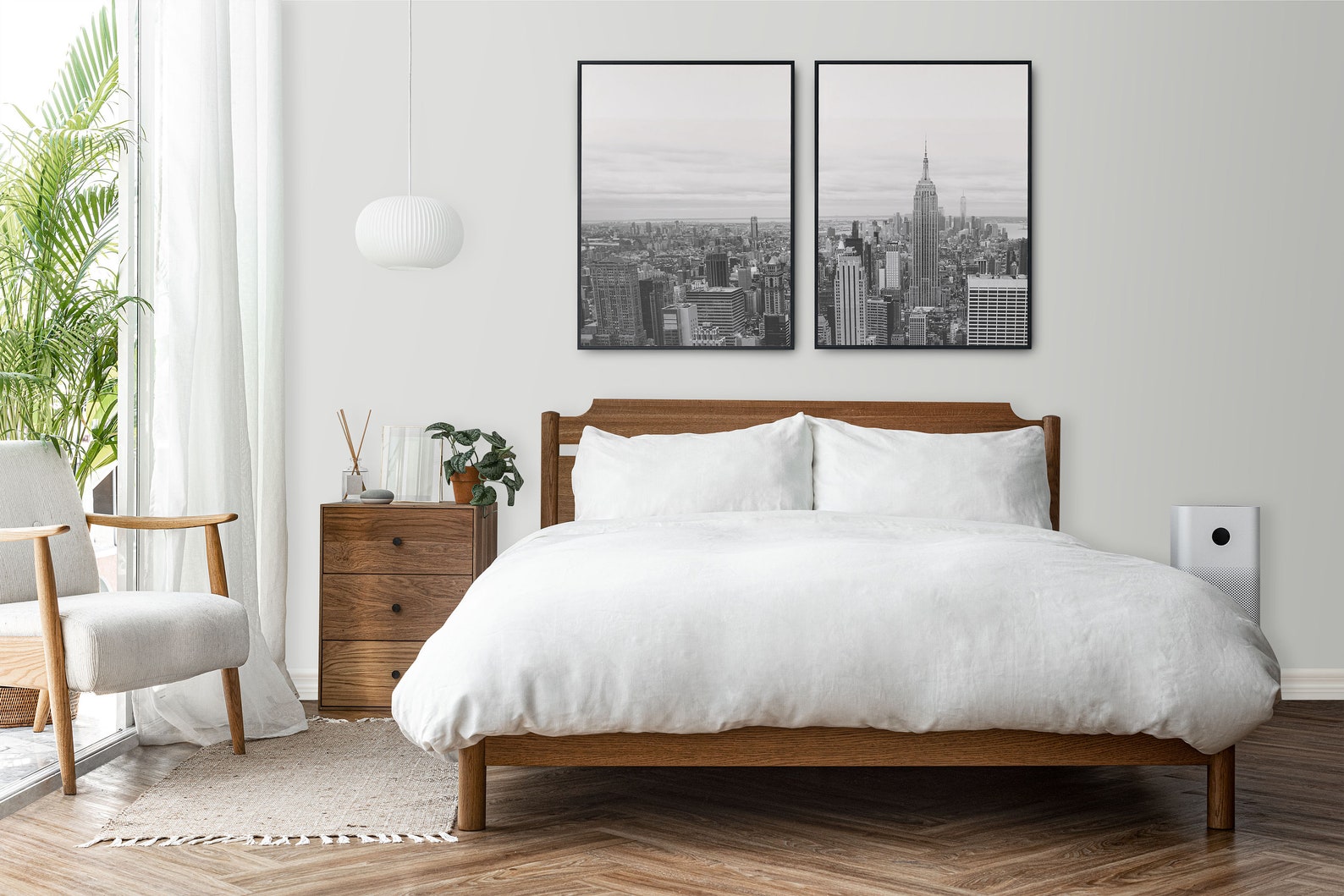 Black & White NYC Skyline Poster New York Skyline Posters Set of 3 ...