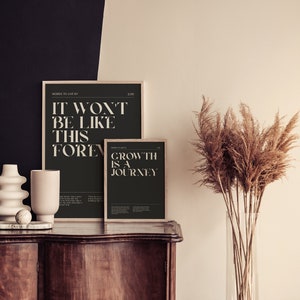 Modern Neutral Aesthetic Room Decor Words to Live by Manifestation ...