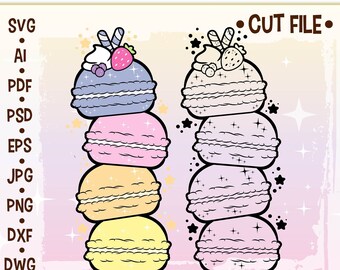 Macaron Svg | Etsy UK
