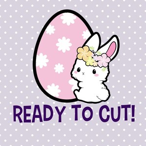 Kawaii Svg File, Printable Stickers. Easter Egg Svg File Includes This ...