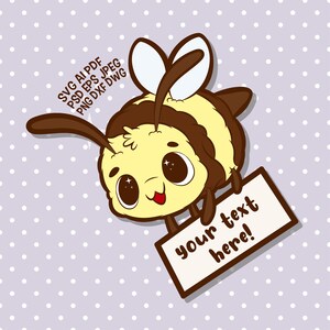Kawaii Bee Includes Kawaii Svg. This is a Digital Download. Good for ...