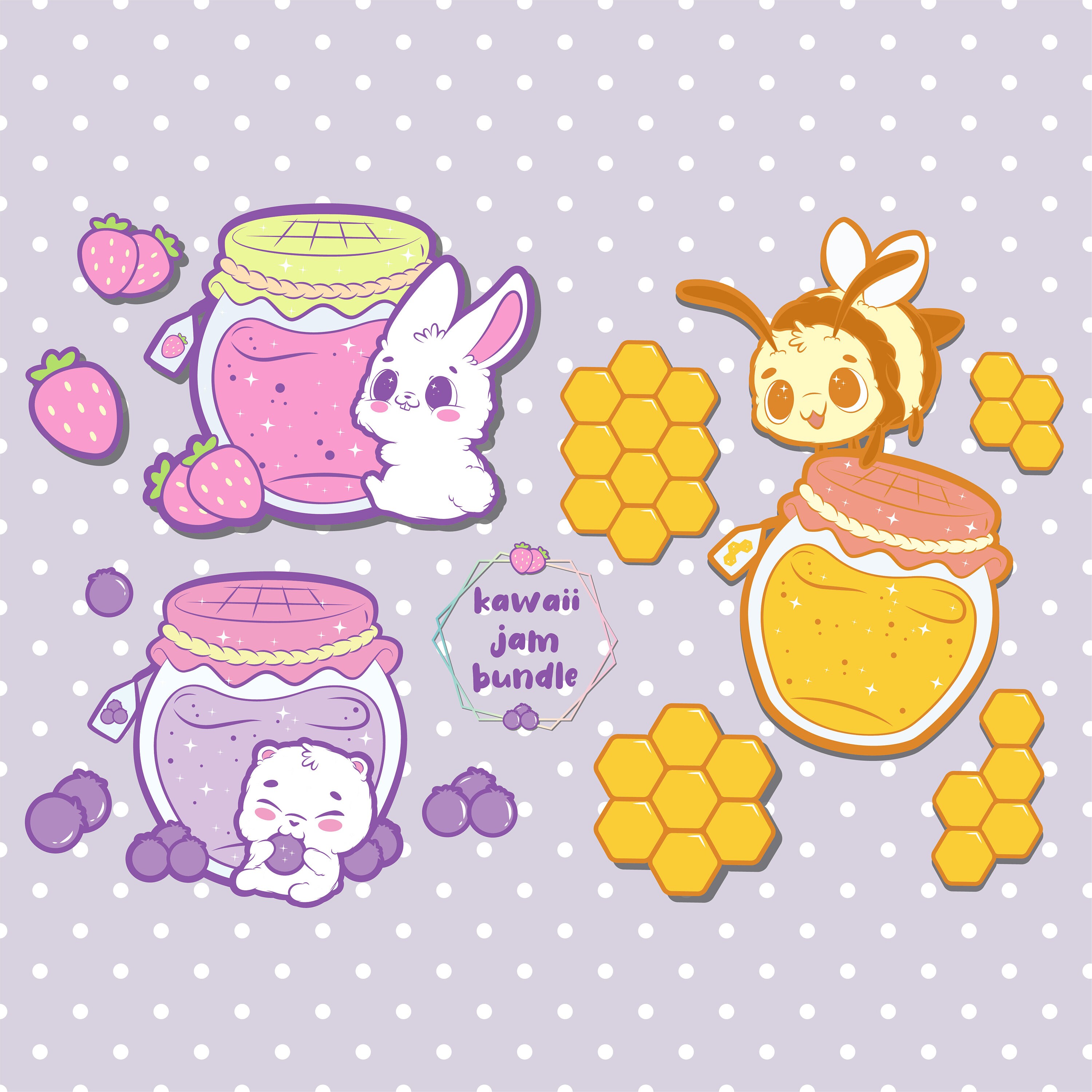 Kawaii Bundle Svg. Perfect for Printable Stickers. Food Bundle - Etsy