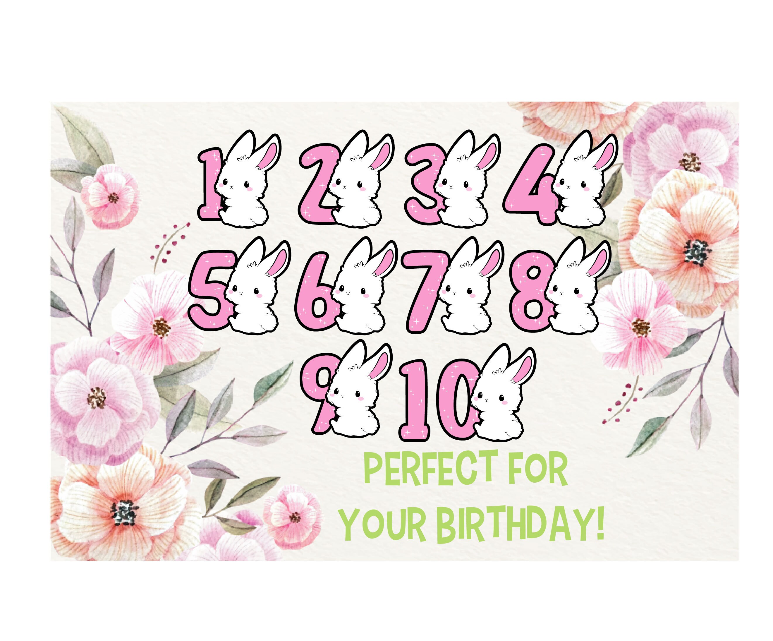 Printable Clipart Birthday Numbers Svg File. Good for Cake | Etsy Canada