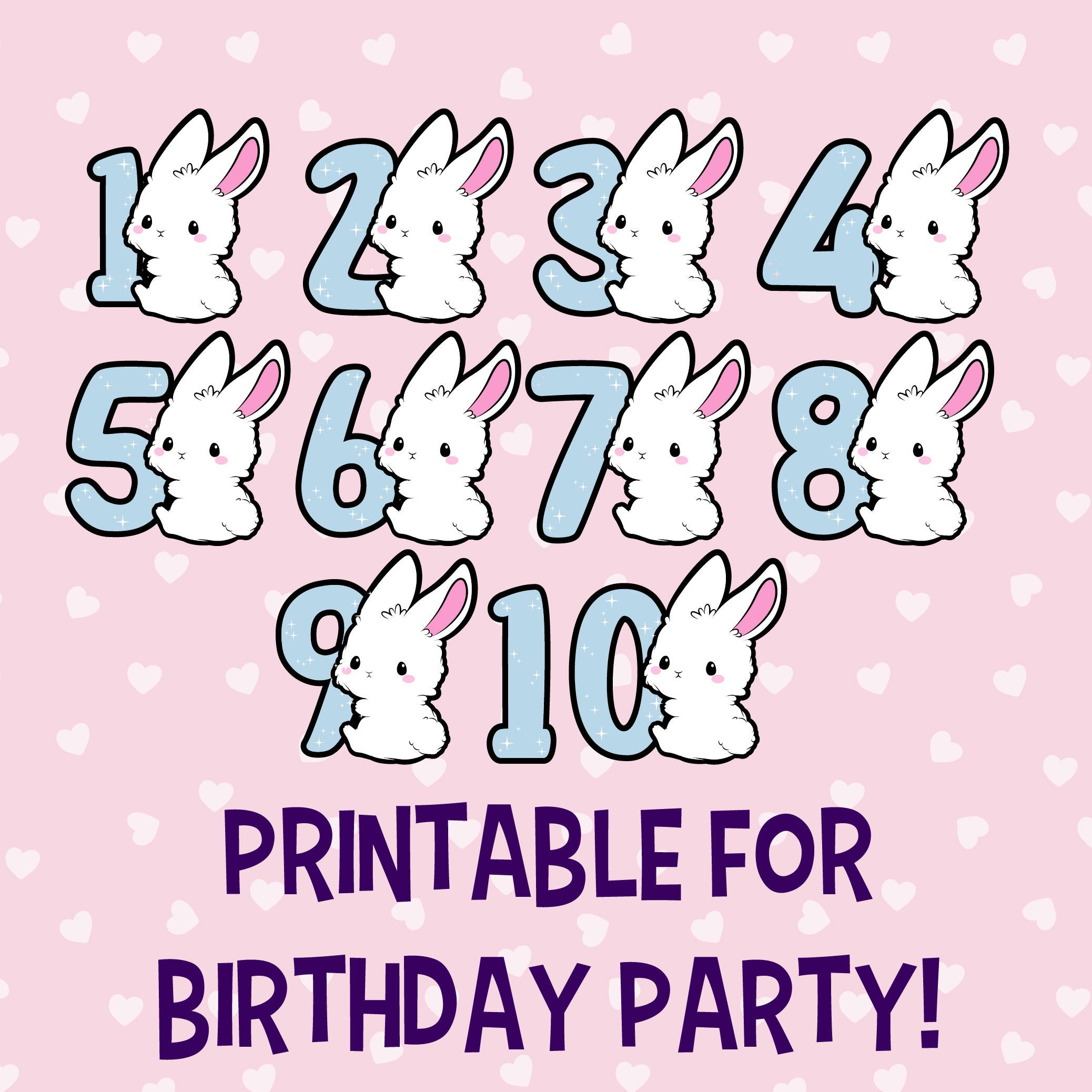 Printable Clipart Birthday Numbers Svg File. Good for Cake | Etsy Canada