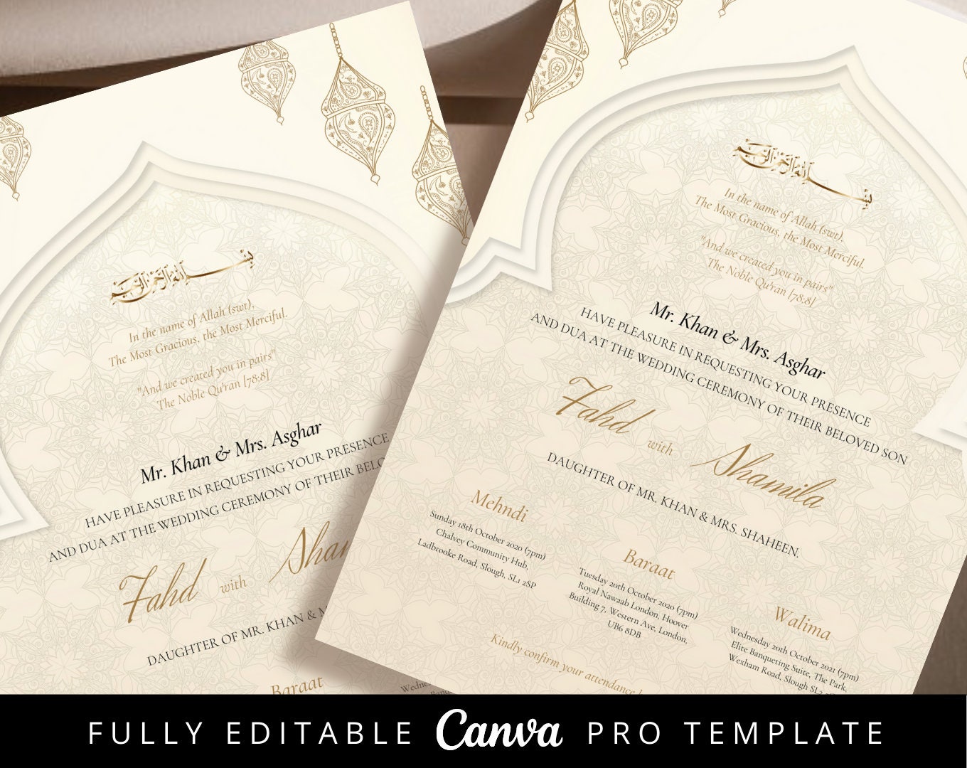 Baraat Wedding Card
