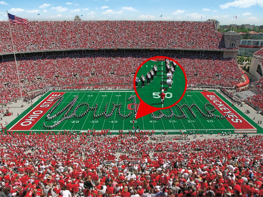 DIGITAL DOWNLOAD - Custom Script Ohio by THE Ohio State Marching Band ...