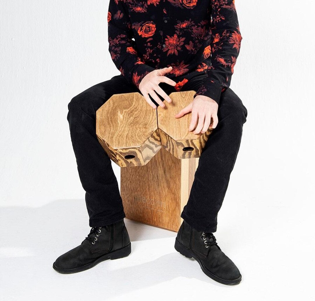 Bongo Cajon, Octagonal Percussion, Compact Cajon for Drummers, Portable ...