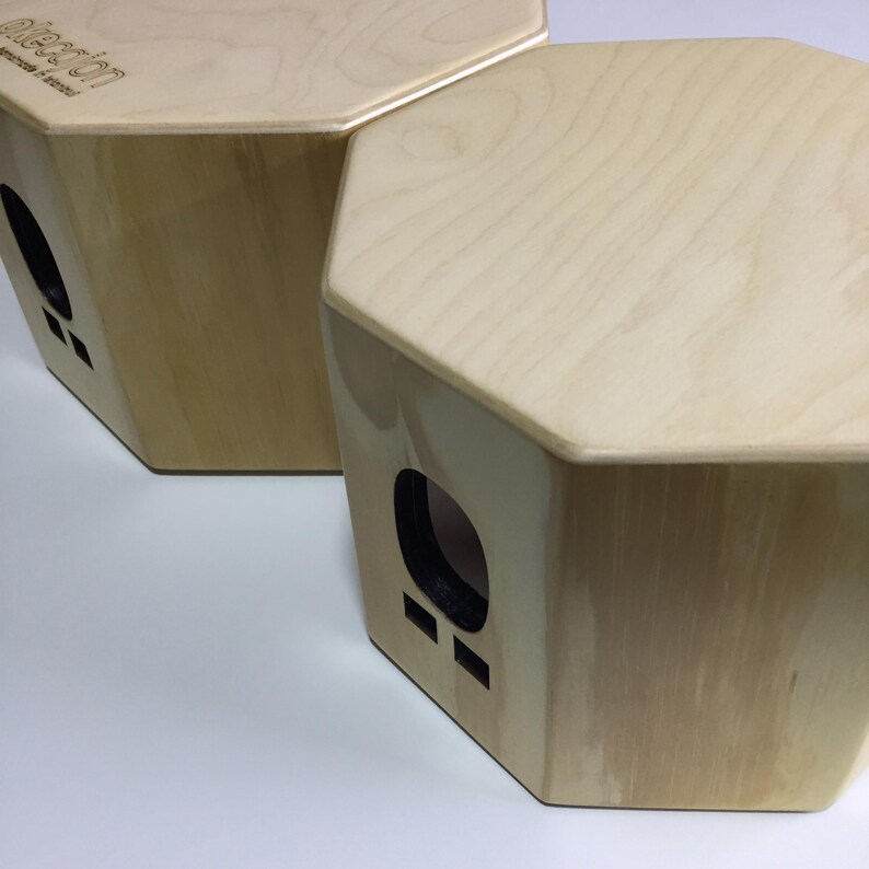 Bongo Cajon, Octagonal Percussion, Compact Cajon for Drummers, Portable ...