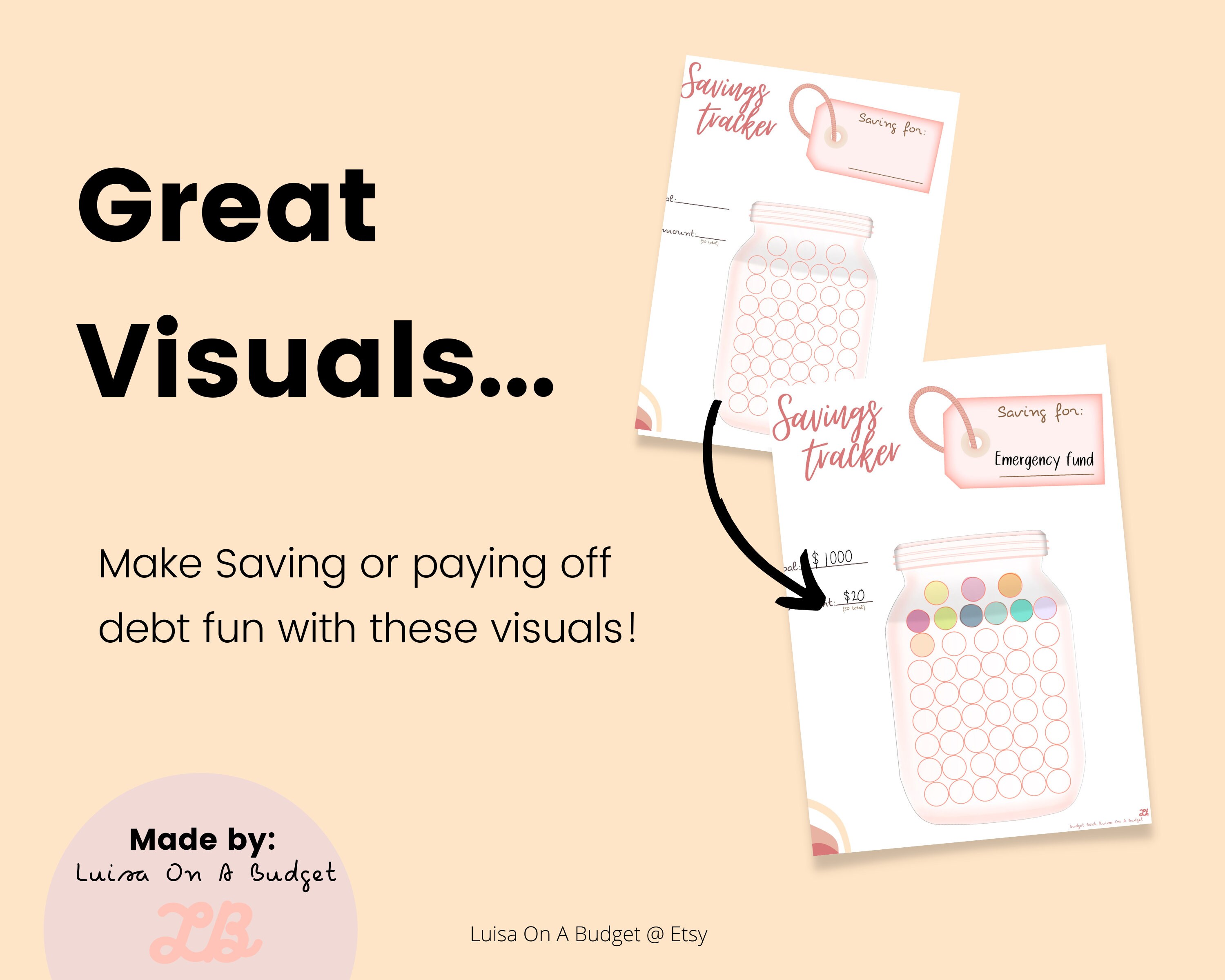 Budget Book - Digital, PDF (US Letter) Printable Budgeting Pages - Etsy