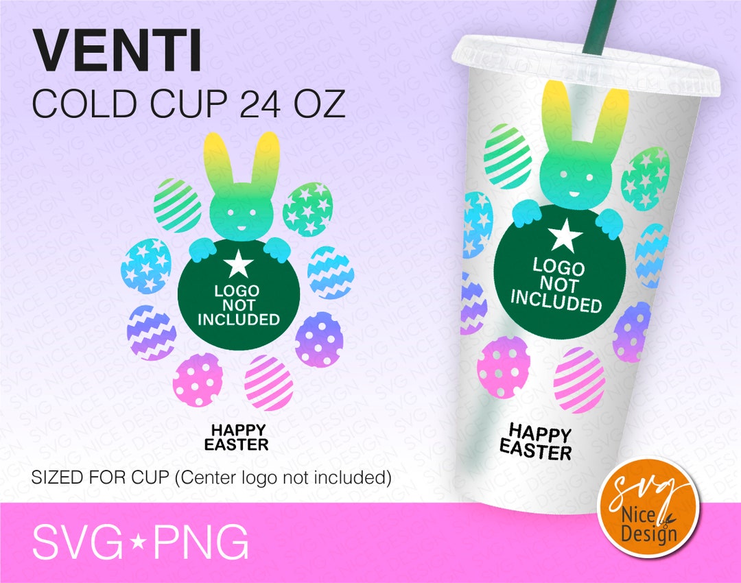 Easter Svg, Easter Bunny Egg Cold Cup Logo Wrap Svg, DIY Easter Day ...