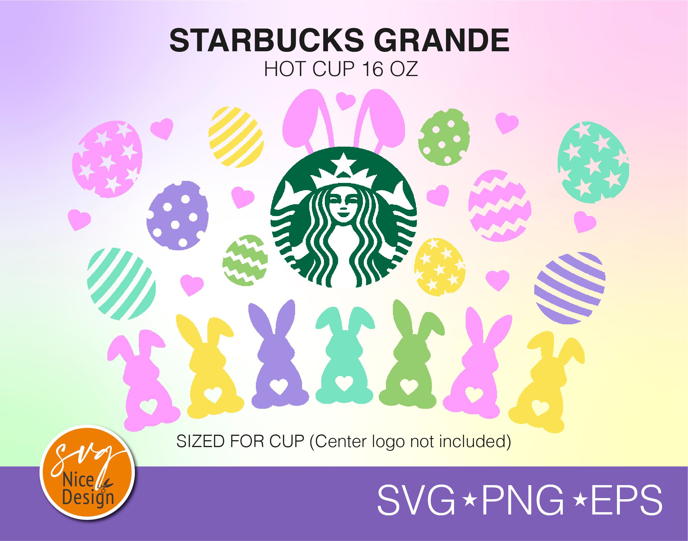 Easter Rabbit Svg Easter Svg Easter Bunny Starbucks Svg | Etsy