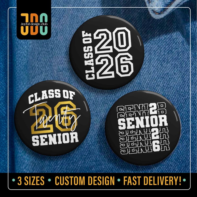 Class of 2026 Badge - Etsy