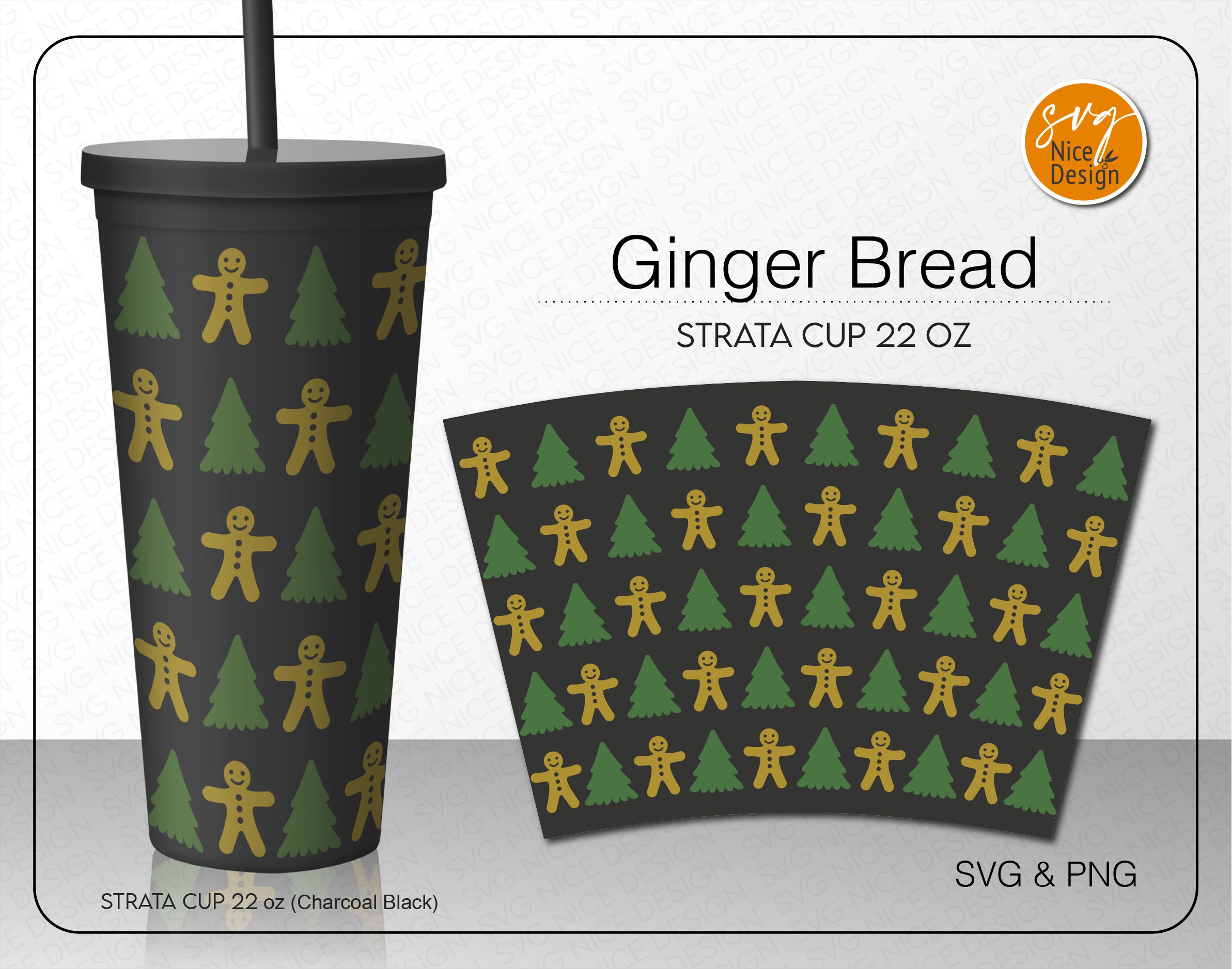 Tumbler Template Strata Full Wrap svg Winter Christmas Strata Cups svg ...