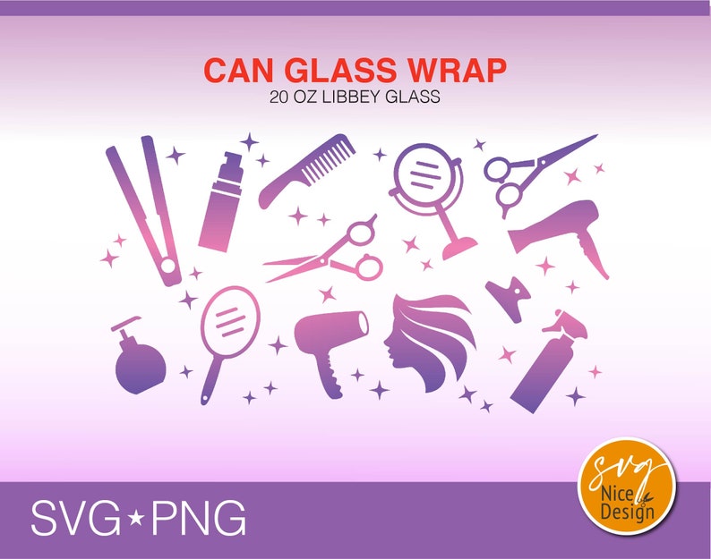 Hair Stylist Fuel Can Glass Wrap Svg Sweet Salon Gift Idea - Etsy