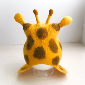 Wool Felted Giraffe Hat for Child / Winter Hat / Safari Animal ...