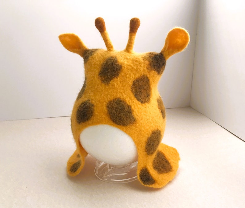 Wool Felted Giraffe Hat for Child / Winter Hat / Safari Animal ...