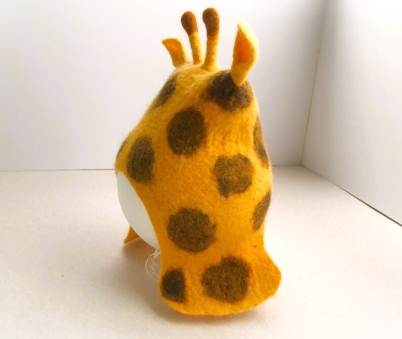 Wool Felted Giraffe Hat for Child / Winter Hat / Safari Animal ...