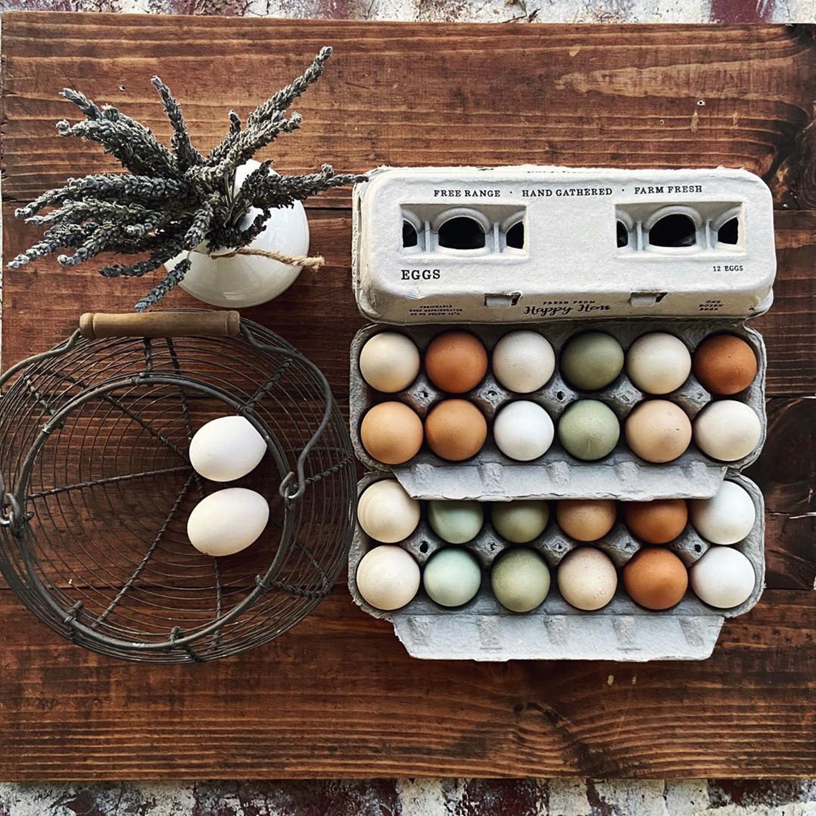 90 Egg Cartons Printed With Blank Center for Your Custom - Etsy