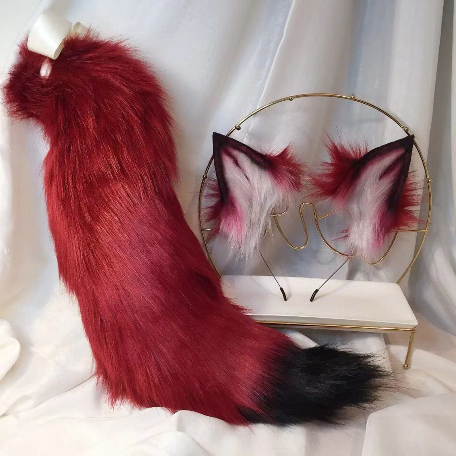 Blood Fox Tail-Blood Fox Ears-COSPLAY-Animal | Etsy