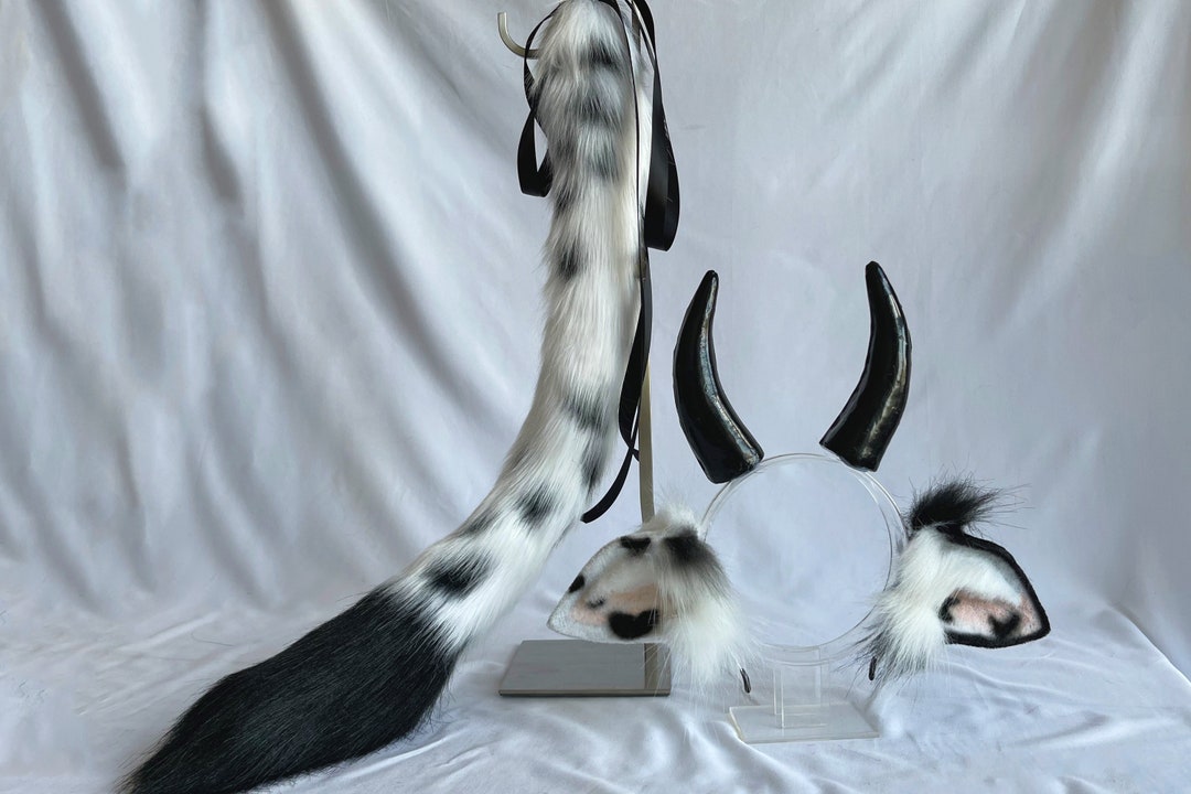 Orejas de vaca cola de vaca-COSPLAY-orejas de animales-orejas de zorro ...
