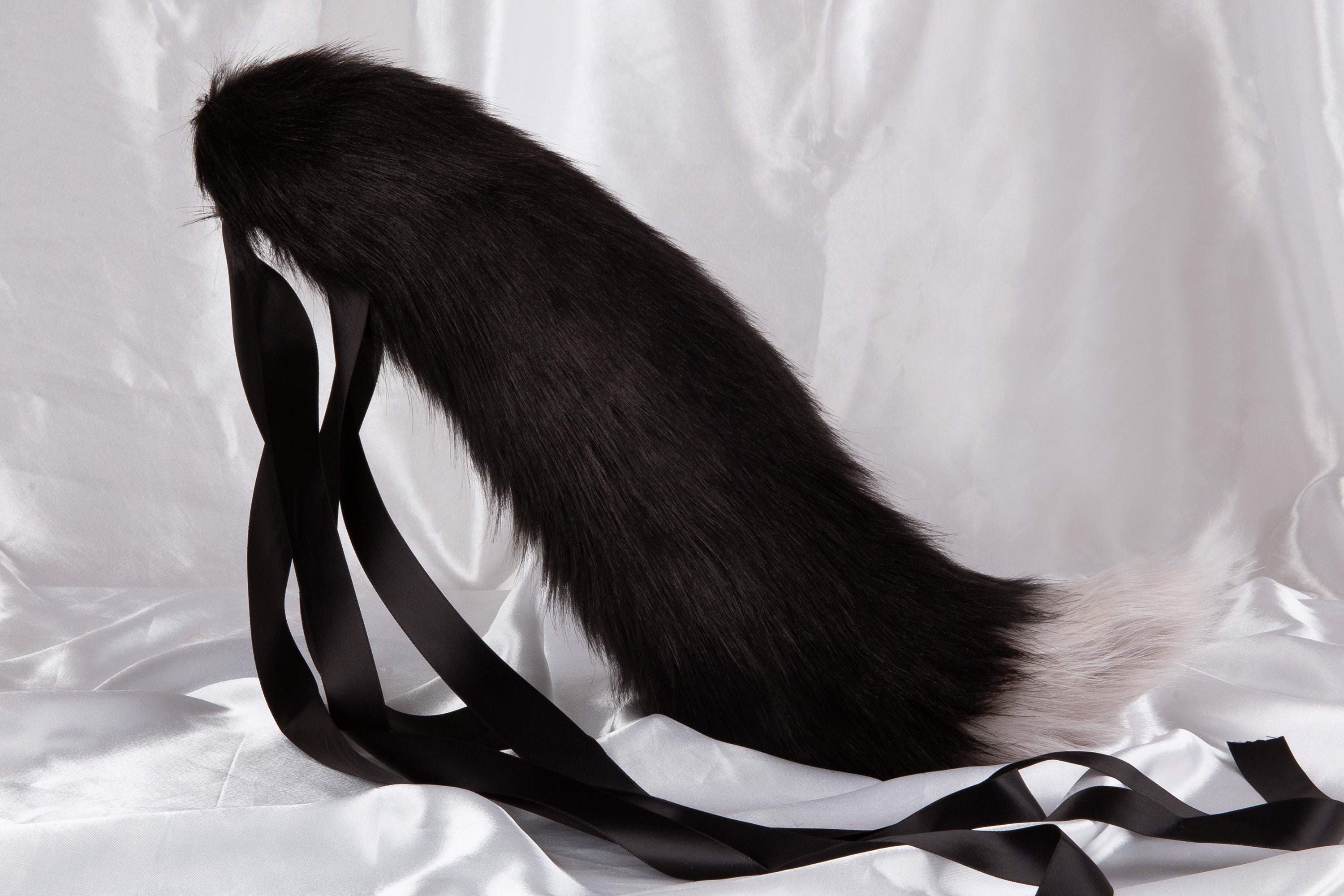 Black Fox Tail-black Fox Ears-cosplay-animal Ears-furry | Etsy Australia