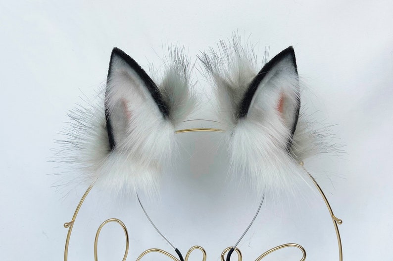 Customized Gray Wolf Ears Without Wire-cosplay-animal Ears-fox - Etsy
